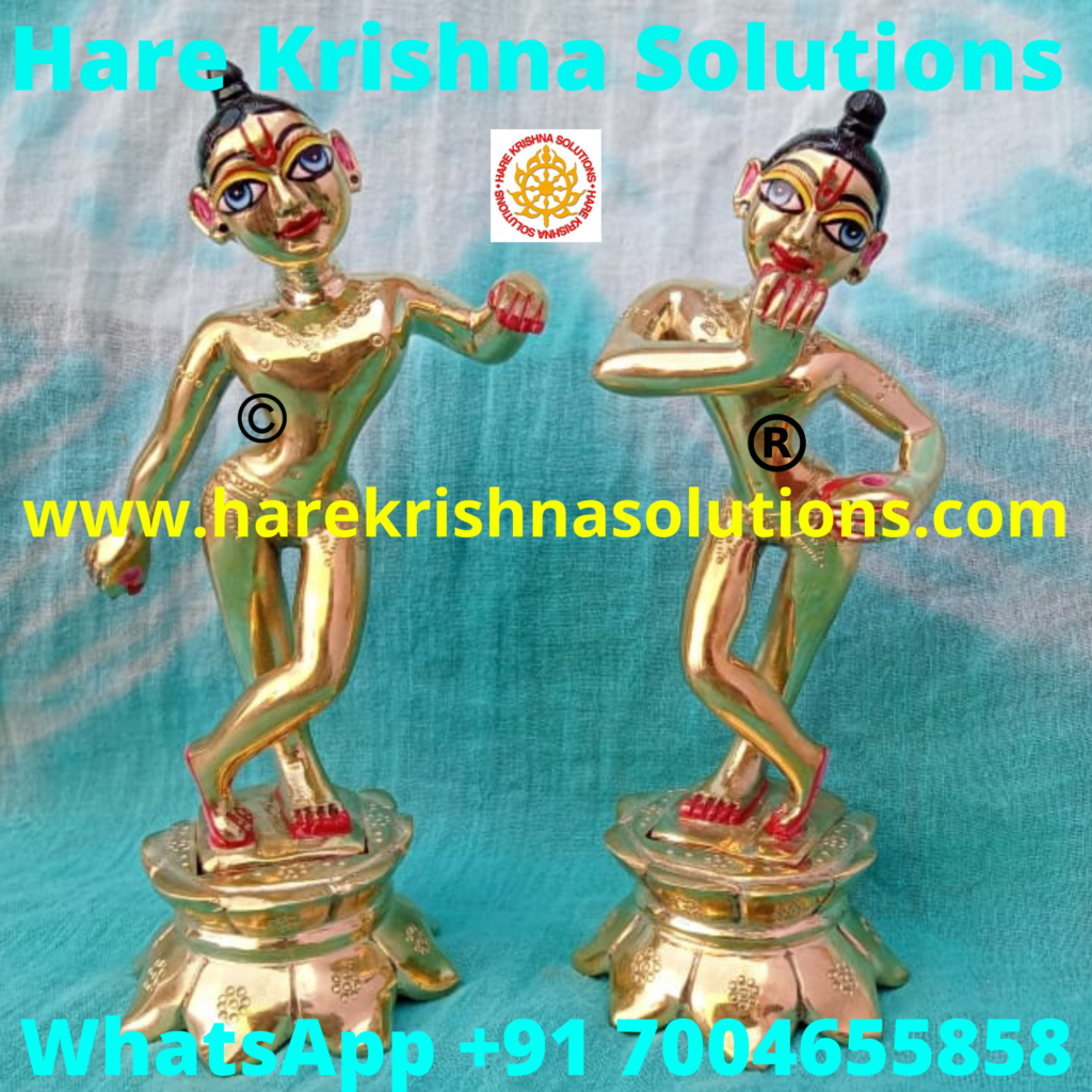 8 Inches Krishna Balaram Metal Deity / Statue /Murthy( Original ...